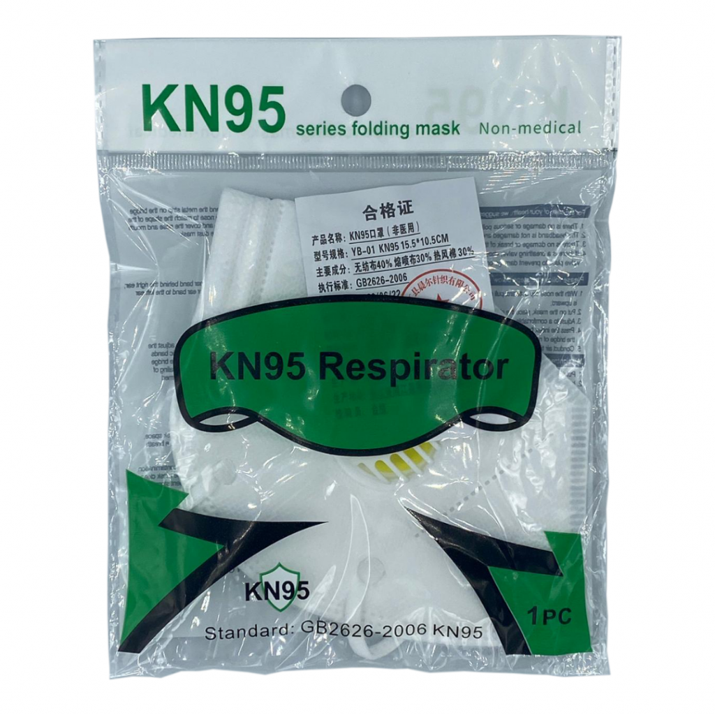 Mascarilla KN95 con filtro de respiración | Kit protector